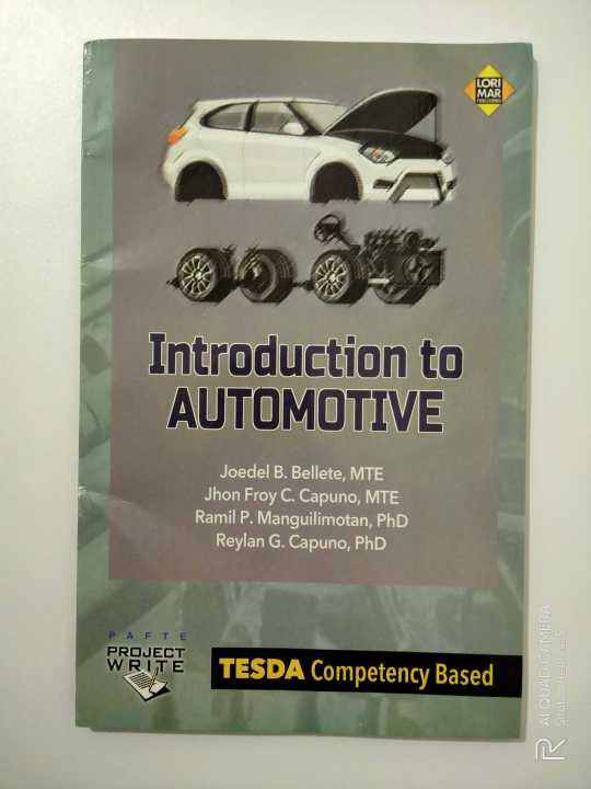 Introduction to Automotive - TESDA based textbook for Senion High ...