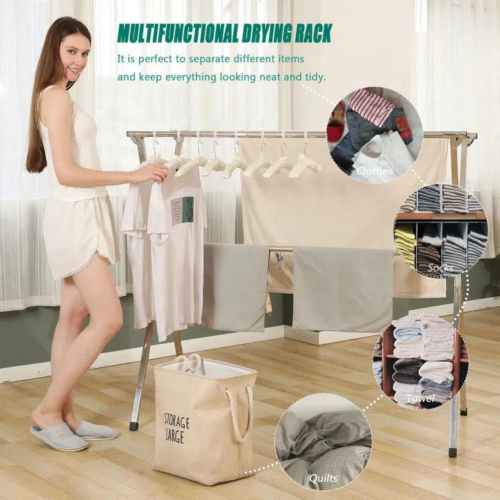 URYAY 3 Rail Foldable Sampayan Clothes Drying Rack High Quality ...