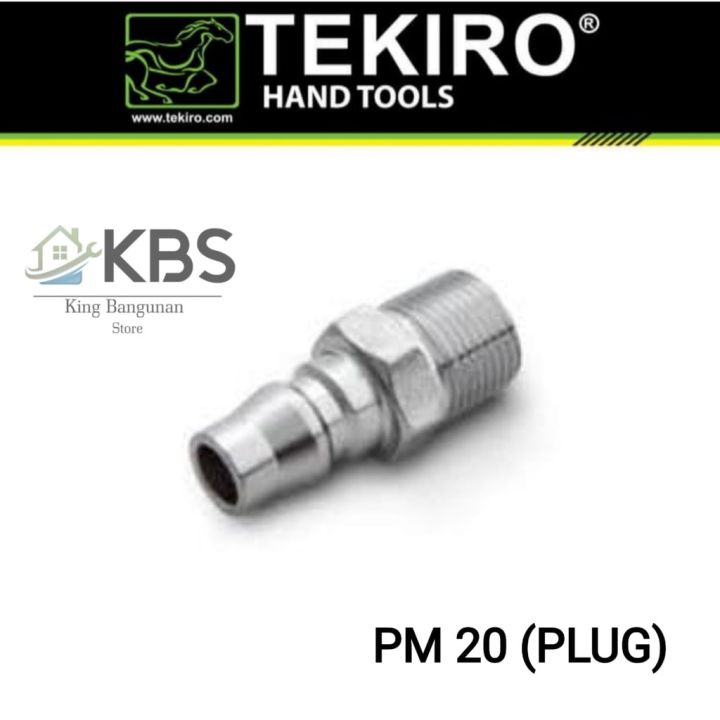 TEKIRO QUICK COUPLER ANGIN PM 20 PLUG / SAMBUNGAN SELANG ANGIN KOMPRESSOR PM20 | Lazada Indonesia