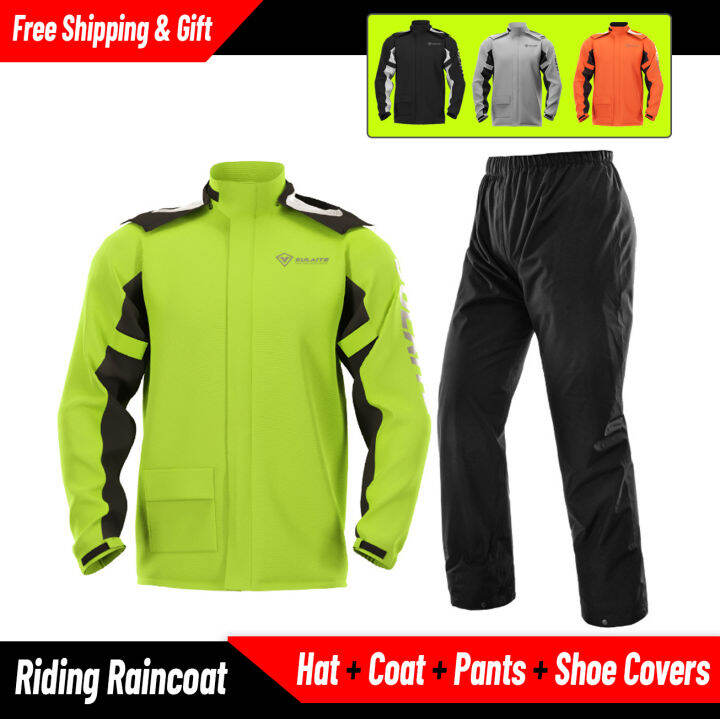 SULAITE Raincoat Racing Coats Waterproof Motorcycle Jacket Pants Shoes ...