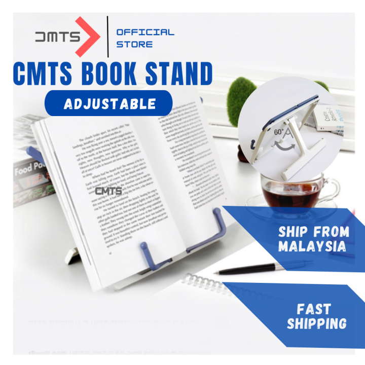 CMTS Adjustable Book Stand Reading Desk Holder Bookstand for Reading Book Rest Classroom 书本支架 ...