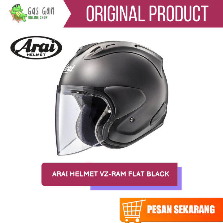 ARAI HELMET VZ-RAM FLAT BLACK | Lazada Indonesia
