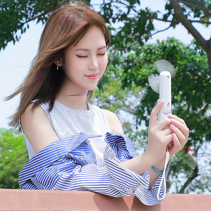 Electric fan portable rechargeable hand fan mini electric fan with ...
