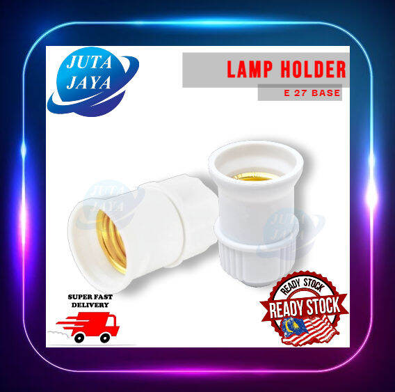 E27 ES Lamp Holder / Socket Light Bulb Holder (White) | Lazada
