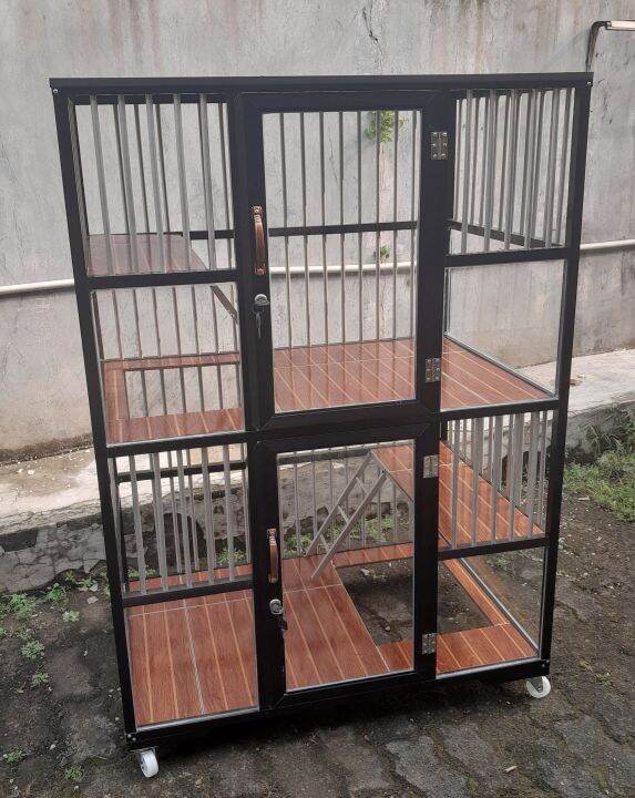 KANDANG KUCING ALUMUNIUM 2 PINTU | Lazada Indonesia
