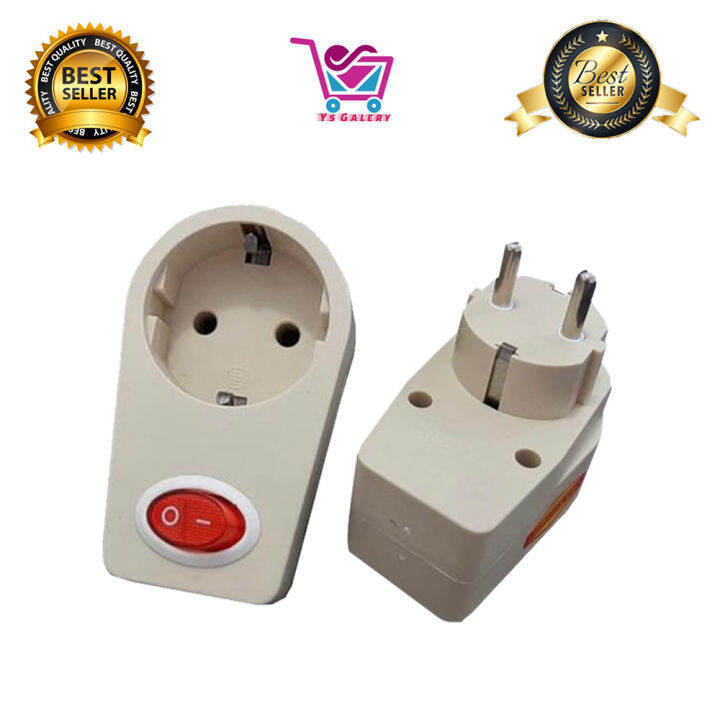 steker plug adaptor + switch colokan listrik + saklar visalux V8817 ysgalery | Lazada Indonesia