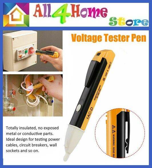 Voltage Electricity Tester Volt Detector Test Pen AC Non-Contact Sensor ...