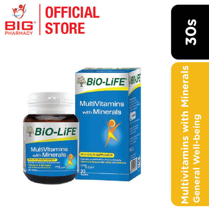 Biolife Multivitamin With Minerals 30s | Lazada