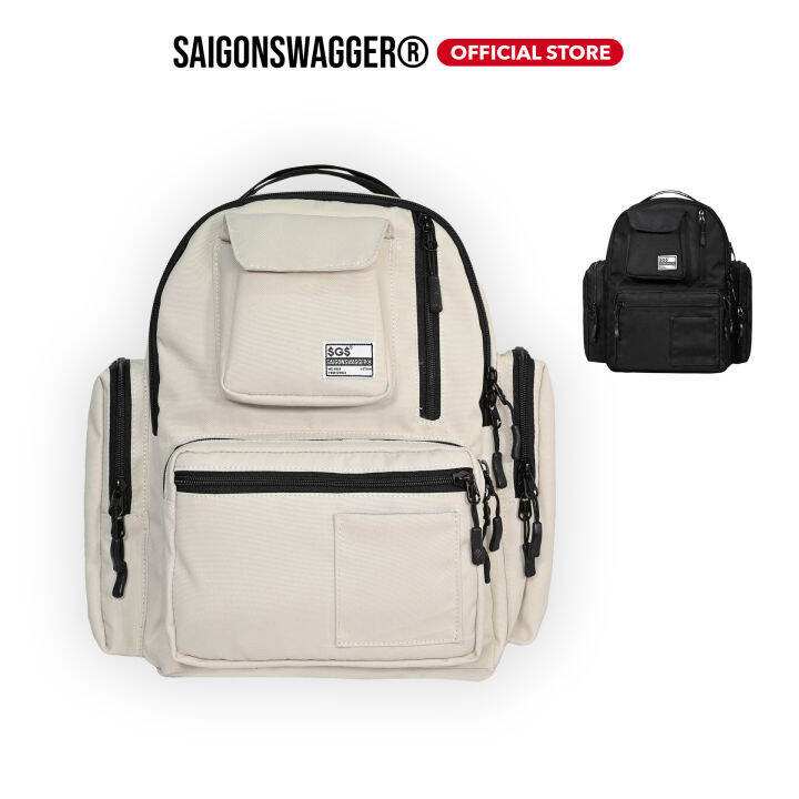 Balo Đi Học Thời Trang SAIGONSWAGGER® Nhiều Ngăn Chống Nước SGS DOMED BACKPACK | Lazada.vn