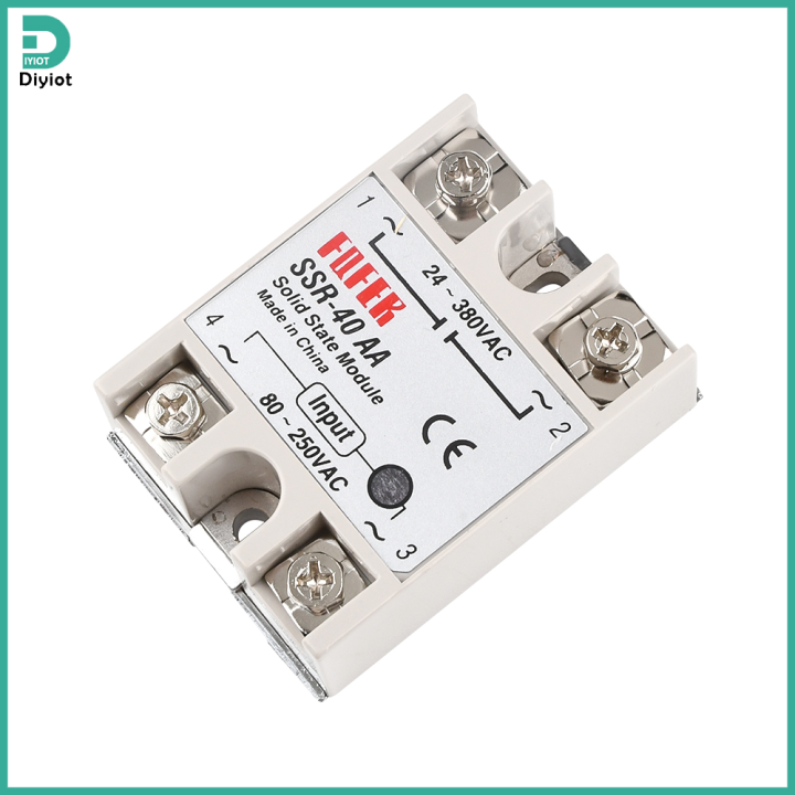 【Diyiot】Original SSR-40AA SSR-40DA 40A Solid State Relay Module 80-250V AC / 24-380V AC | Lazada PH