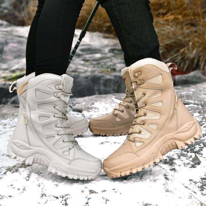 Unisex Outdoor Field Training Tactical Boots Training Walking Army ...