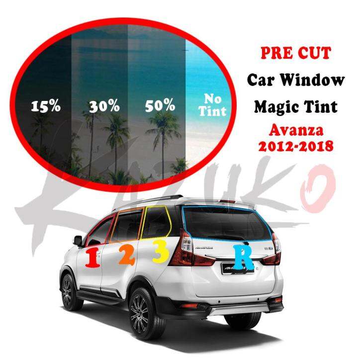 For Avanza 2012 - 2018 Magic Tinted Car Window Glass Solar Film Pre Cut ...