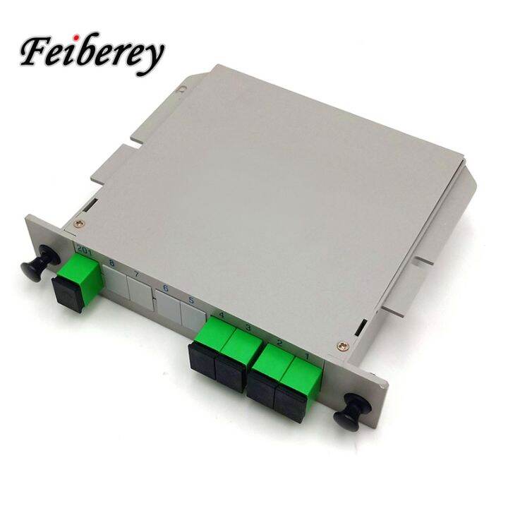 1x4 SC/APC Fiber Optic Splitter 1:4 LGX Cassette Box FTTH SC/APC Fibre ...