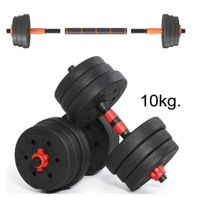 (10KG-WEIGHT) New 10kg. Dumbbell Set 2in1 Adjusatble Weight Gym Weight ...
