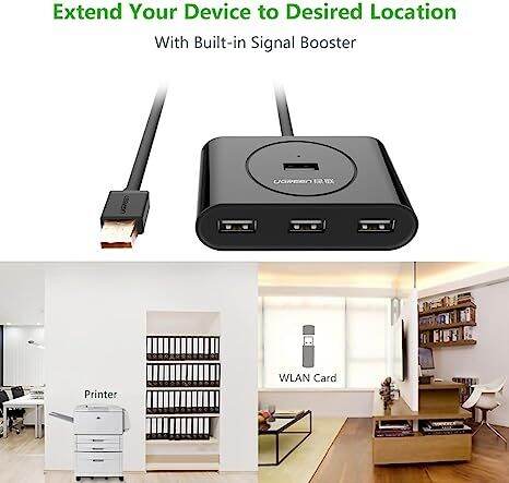 UGREEN USB Extension Cable USB 2.0 Active Repeater Extension Hub Cable ...