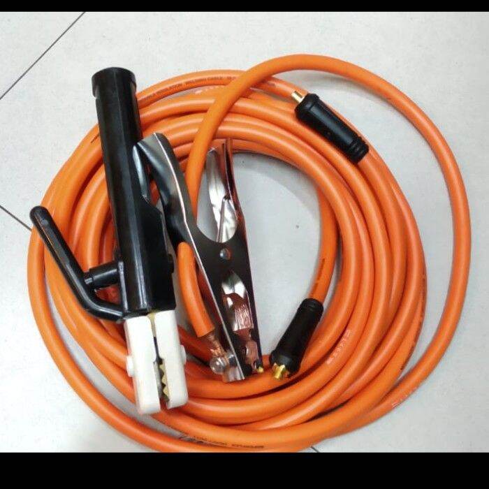 PAKET MURAH - kabel las set 5 meter 300A rhino/yukido kabel las 35 mm ...
