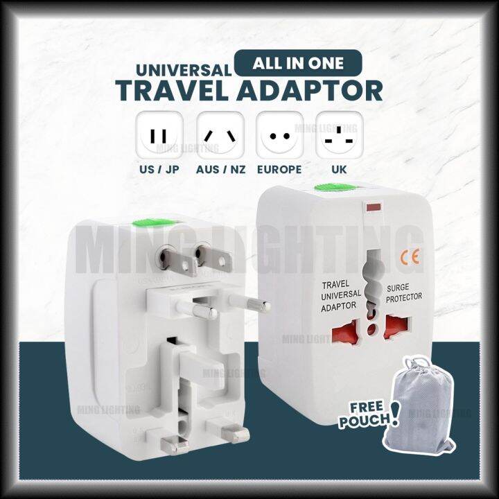 4in1 International Travel Adapter Multi Plug Adaptor Extension Switch ...