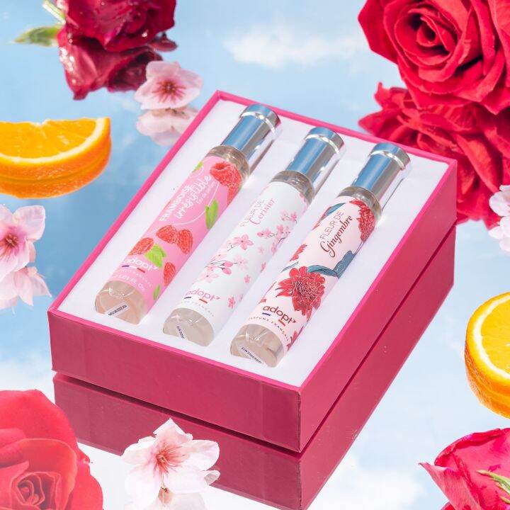 Adopt parfum น้ำหอมพรีเมียมจากฝรั่งเศส Set 3 ขวด | Lazada.co.th