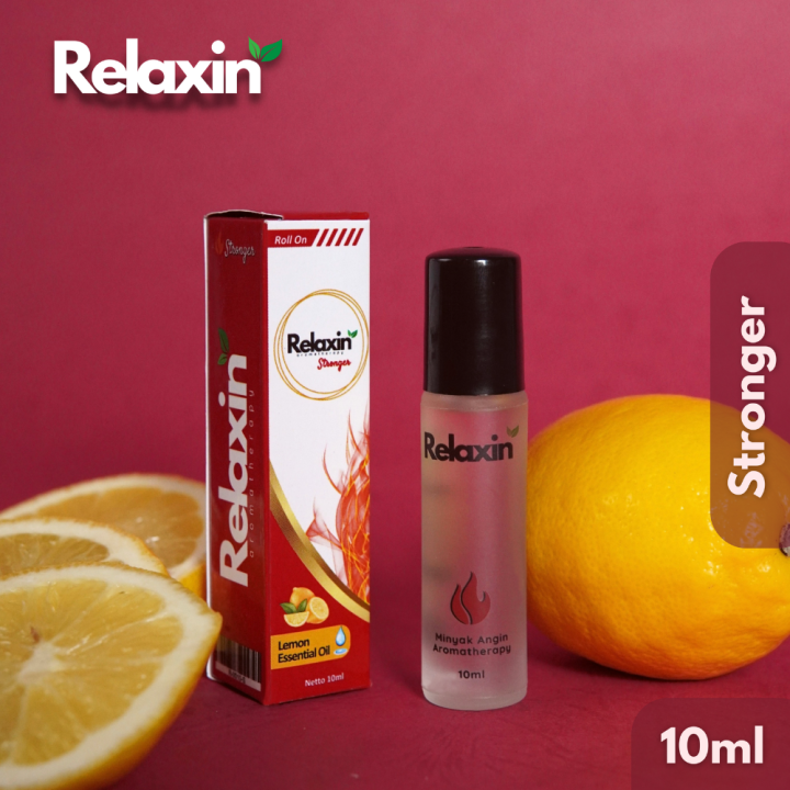 Relaxin Hot Stronger Minyak Angin Aromatherapy Lemon Roll On 10mL ...