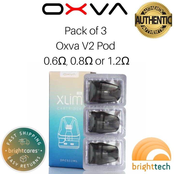 OXVA Xlim Pod 0.6 0.8 1.2 ohm Occ Cartridge - Legit Pack of 3 (With ...