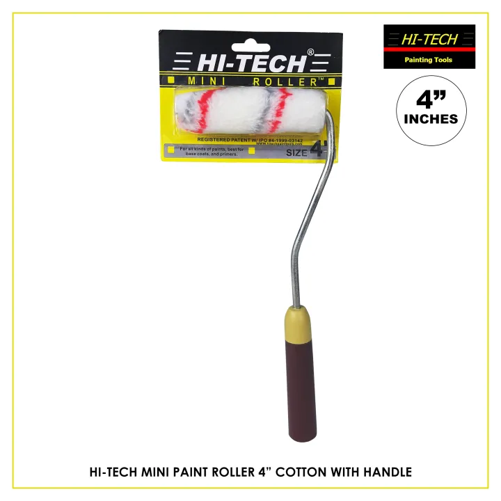 Hi-Tech Mini Paint Roller 4" Cotton With Handle | Lazada PH