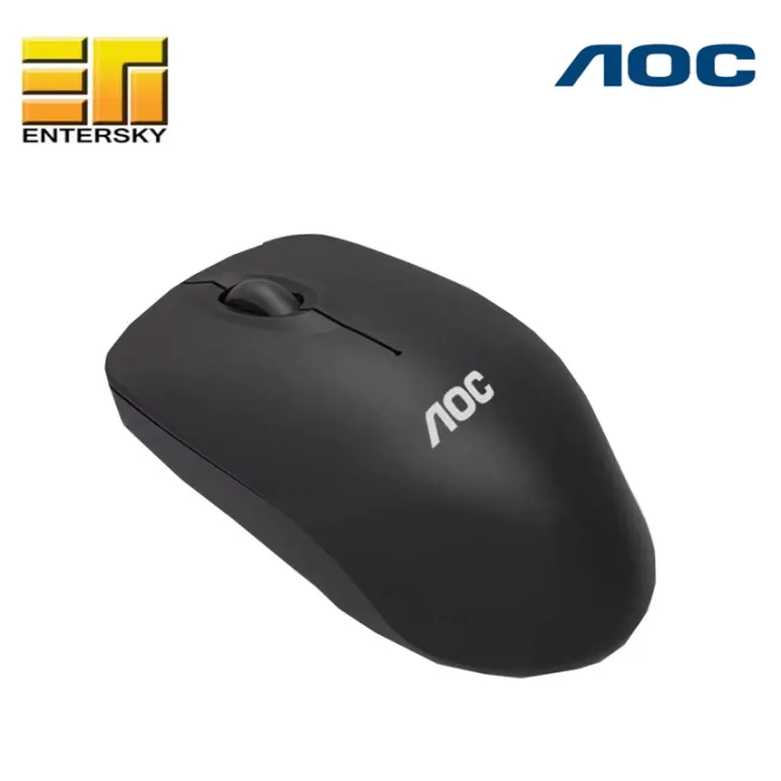 AOC MS320 2.4G Wireless Optical USB Receiver 3 Keys 1600DPI Ergonomic Mouse for Computer PC ...