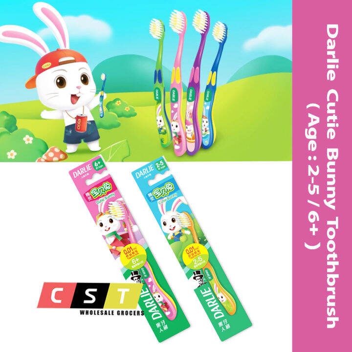 Darlie Cutie Bunny Toothbrush (Age: 2-5 / 6+) | Lazada