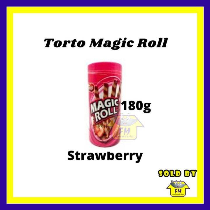 TORTO MAGIC ROLL STRAWBERRY 180 gm @RV | Lazada