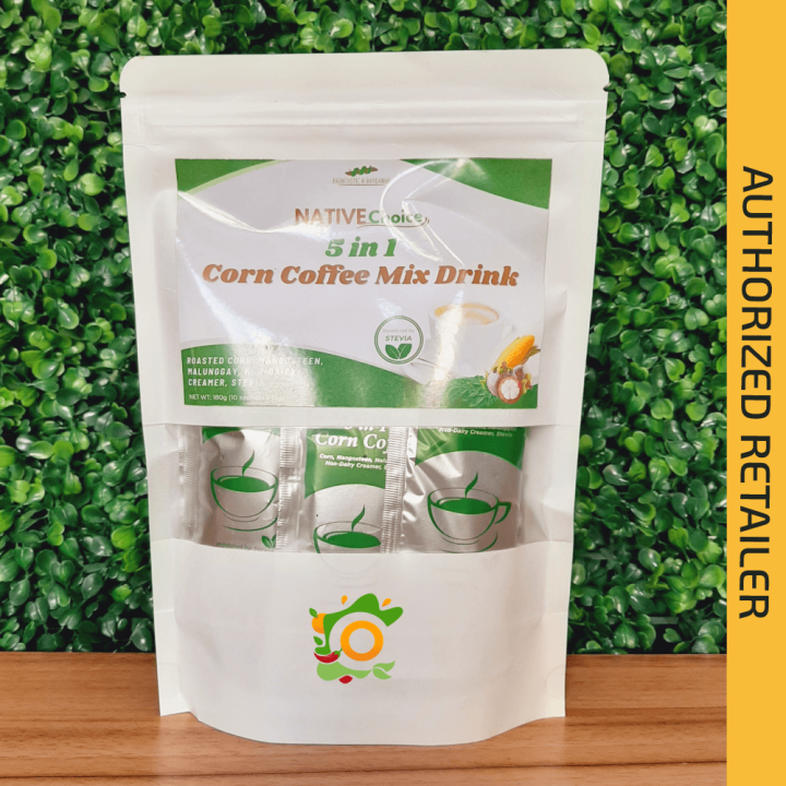5in1 Corn Coffee 180g / 10 sachets (Roasted corn, Mangosteen, Malunggay ...