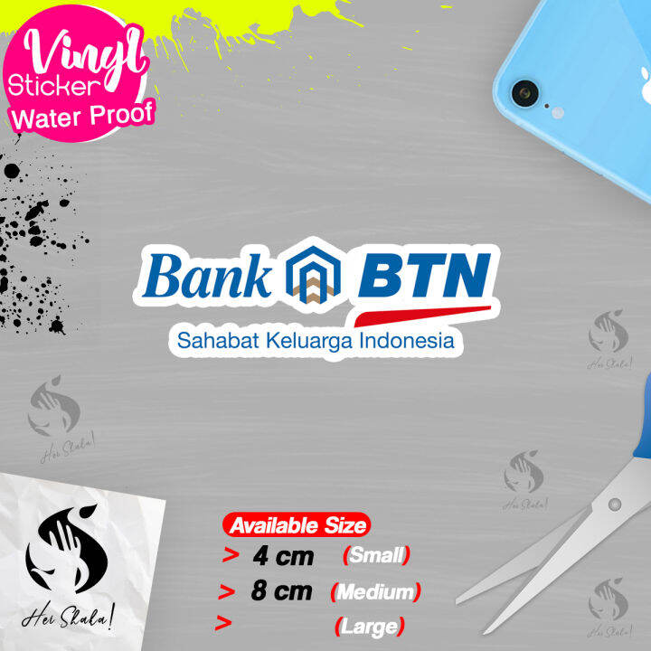 Heishaka Stiker Bank Tabungan Negara BTN Sticker LOGO Perusahaan BUMN ...
