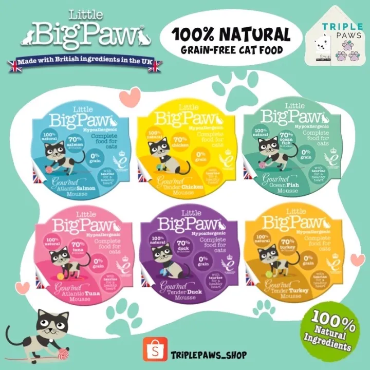 (พร้อมส่ง)Little Big Paw อาหารเปียกแมวเกรดเกรดโฮลิสติก สัญชาติอังกฤษ🇬🇧 ...