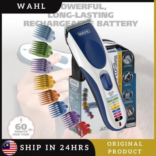 WAHL Hair Trimmer Rechargeable barber Men's Cordless Haircut Adjustable ...