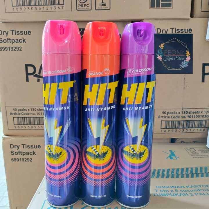 HIT AEROSOL 600ML / PEMBASMI NYAMUK / OBAT NYAMUK SEMPROT 600 ML ...