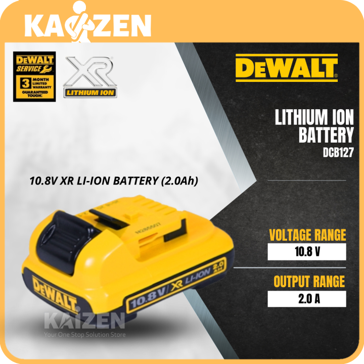 DEWALT DCB127 10.8V 2.0Ah XR Lithium-ion Battery | Lazada