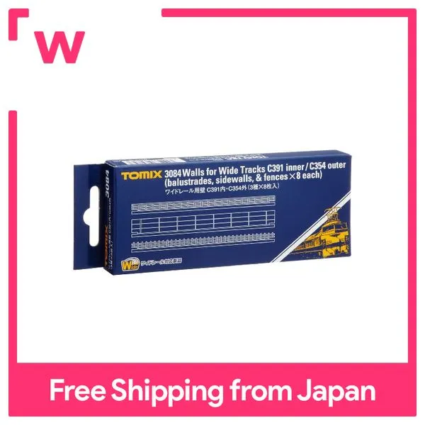 TOMIX N วัดรางกว้างสำหรับผนัง C391ภายใน C354นอก3ประเภท X 8ชิ้น3084รุ่น ...