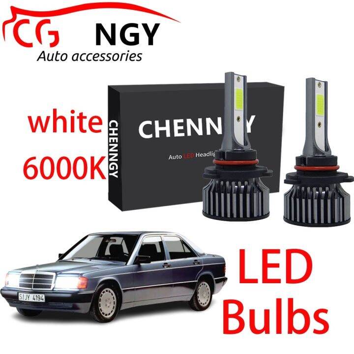 Pair Bulbs Front LED Headlight Lamp FOR Mercedes-Benz W124 E200 E220 ...