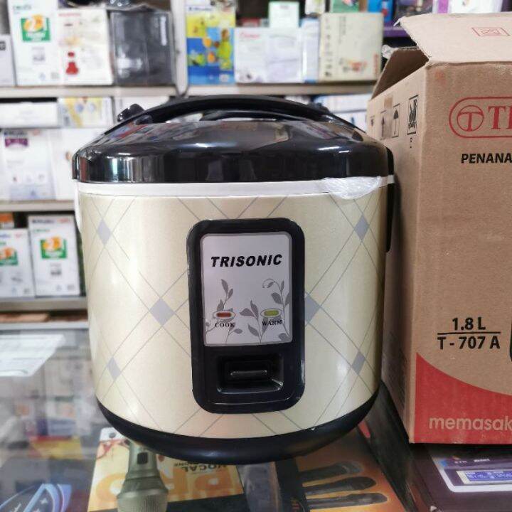 MAGIC COM RICE COOKER TRISONIC T707A T 707 A 1,8 1.8 LITER PENANAK ...