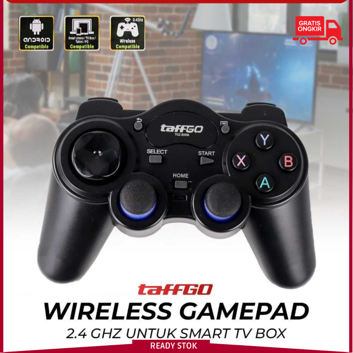 COD Stik Wireless Gamepad 2.4 GHz untuk Smart TV Box / stik game leptop ...