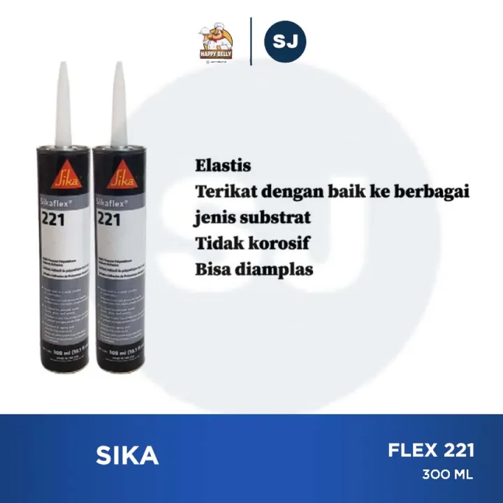 Sikaflex 221 / sealant Sika flex botol 310 ml / perekat lemSikaflex 221 / sealant Sika flex ...