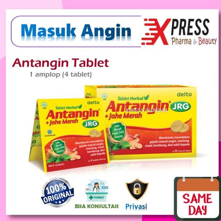 ⚡XPRESS⚡ Antangin TABLET STRIP JRG Obat Masuk Angin Herbal Anti Tolak Masuk Angin | Lazada Indonesia