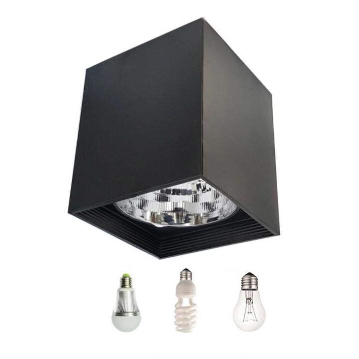 DOWNLIGHT OUTBOW 3,5IN 4IN + Fitting E27 Bulat DAN KOTAK / Lampu Plafon ...