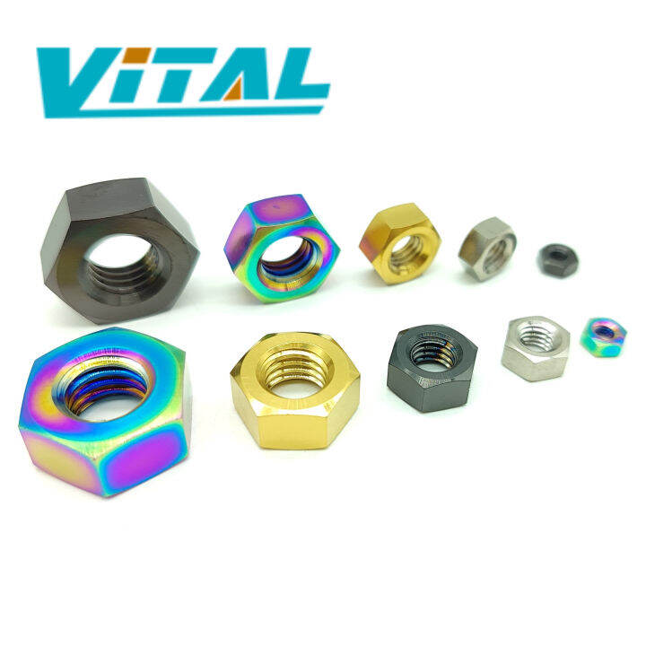 Vitaltitanium Titanium Nuts M3 M8 M10 Hex Nut Hexagon Nut Titanium ...