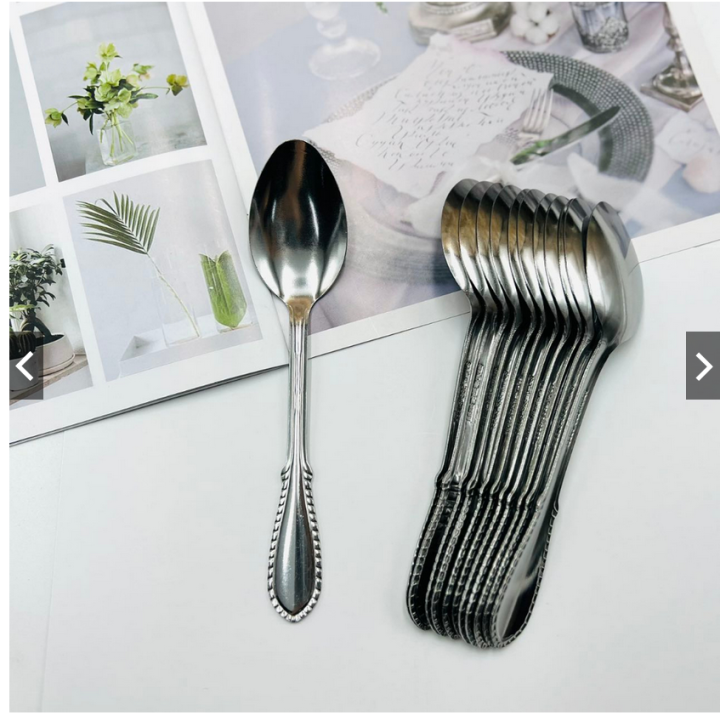 24Pcs Spoon & Fork Extra Thick & Long Stainless steel | Lazada PH