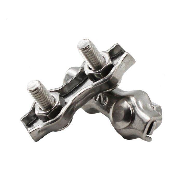 2pcs to 20pcs M2 M3 M4 M5 M6 M8 Double Clamps Buckle Wire Rope Clip ...