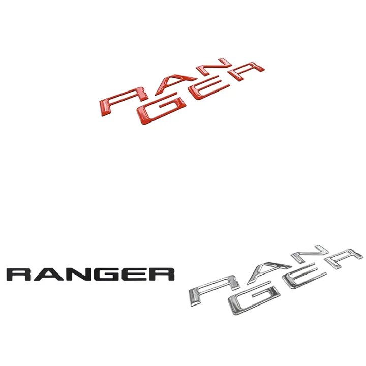 Tailgate Insert Letters for Ford Ranger 2019 2020, 3D Raised & Decals ...