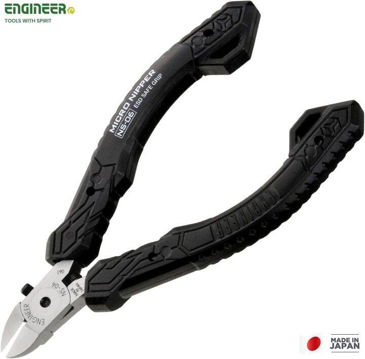 ENGINEER NS06 Micro Nippers ESD Safe With Angle Adjuster Made In Japan ...