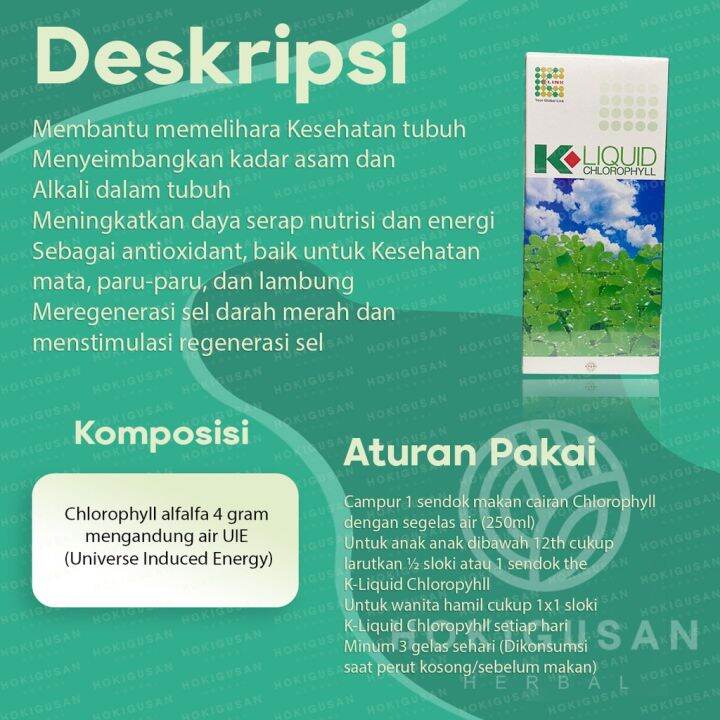 K Link Klorofil - Chlorophyll 500ml ORIGINAL 100% / KLOROFIL 500ML ...