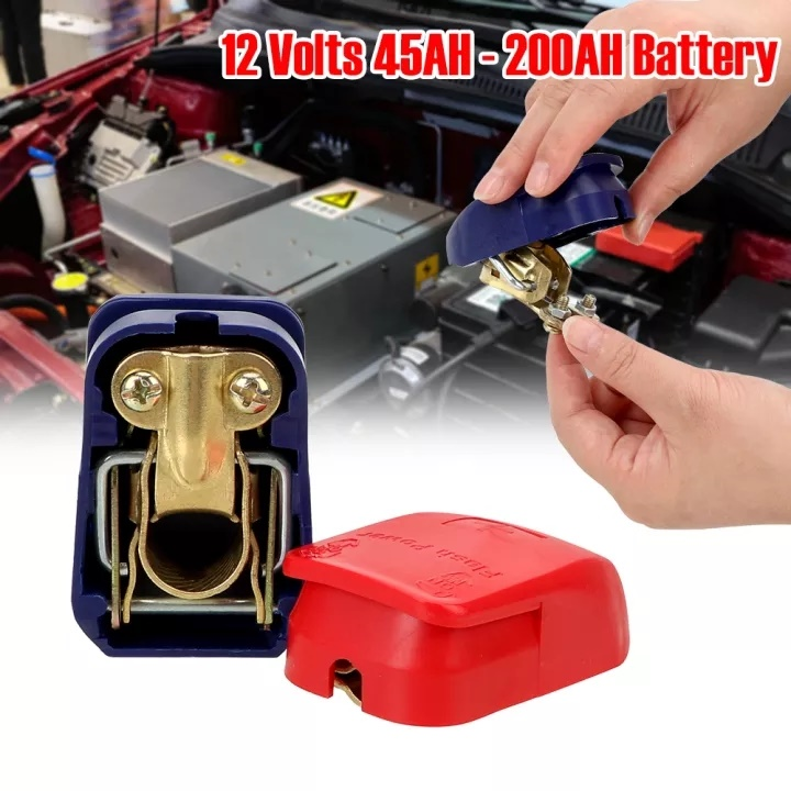 Car pull battery clamp, power off switch with protective cover, pure ...