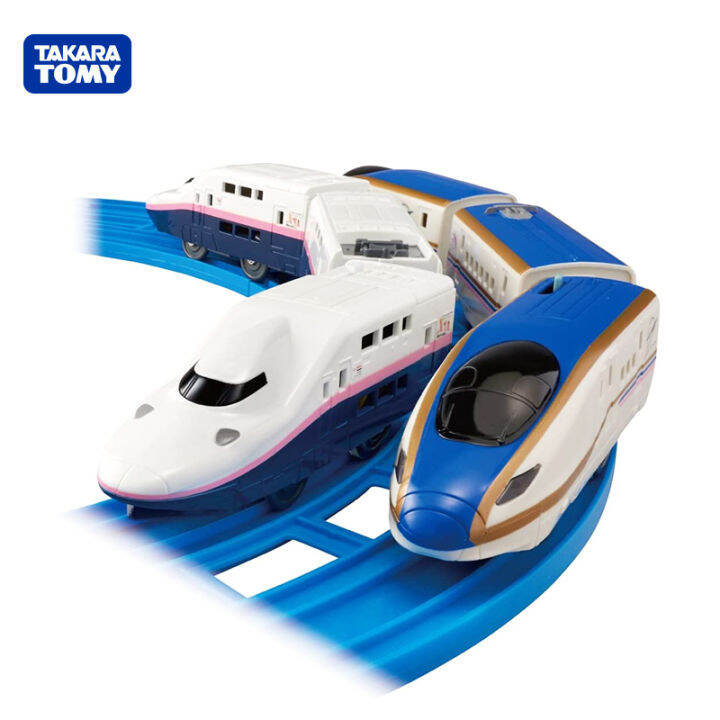 Takara Tomy หัวรถไฟพาเรล Plarail Sayara E4 Series Bullet Train Max & E7 Series | Lazada.co.th