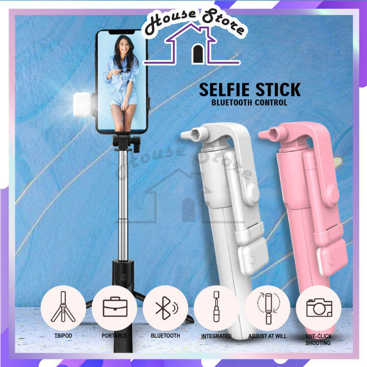 HS Multifunction Bluetooth Selfie Stick Tripod Monopod Phone Holder ...